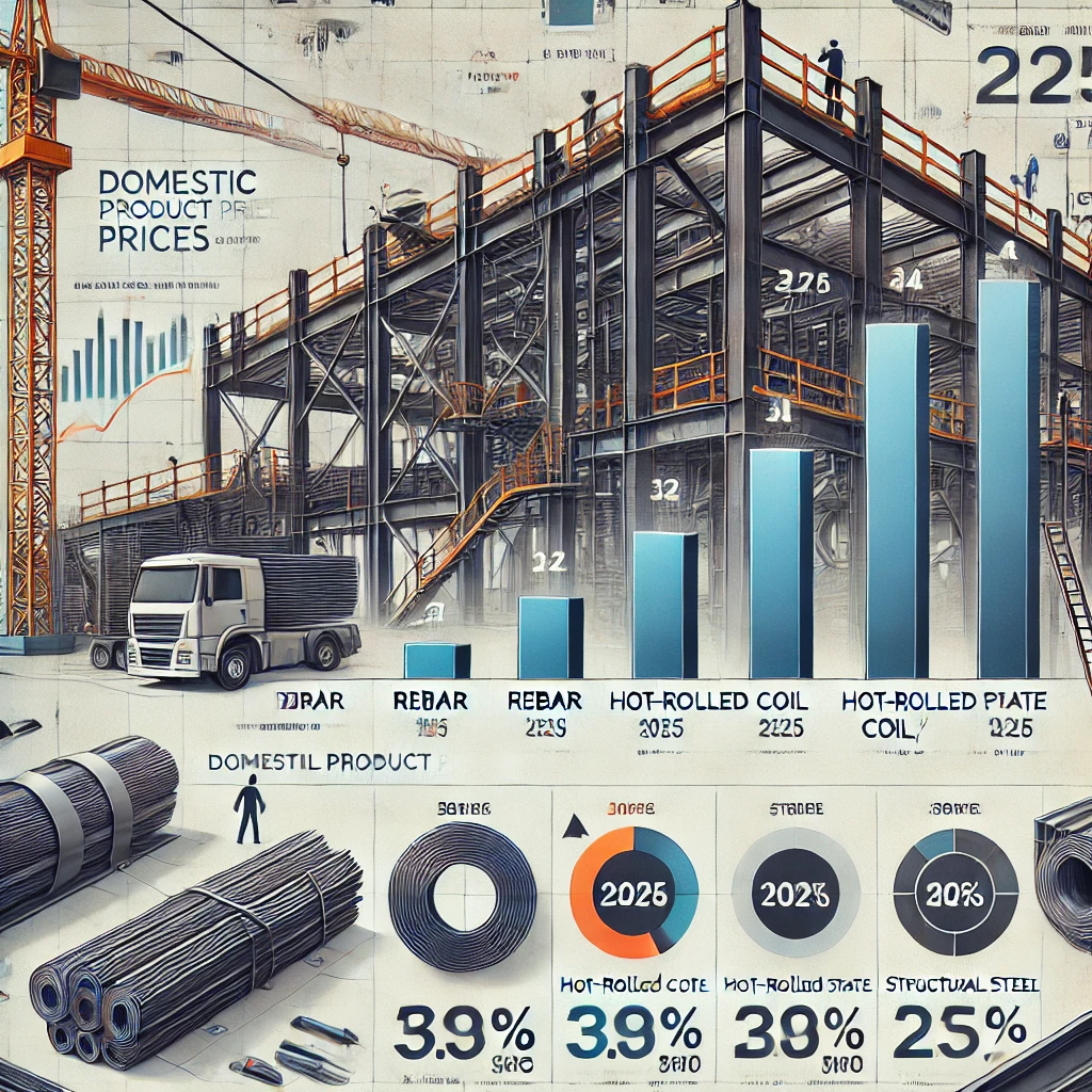 국내 철강자재 가격 동향